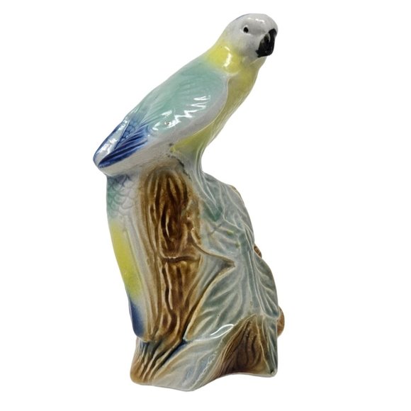 Accents | Vintage Midcentury Parakeet Ceramic Figurine Parrot Made ...